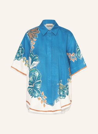 Alemais Al&eacute;mais Hemdbluse Luda Aus Leinen blau
