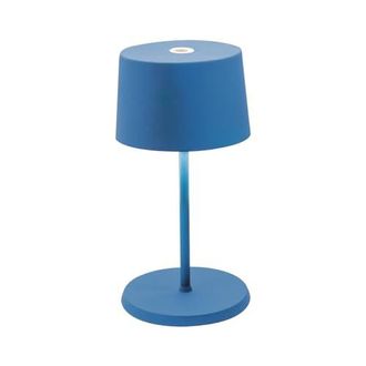 Zafferano Olivia Mini Lampe, Tragbare und Wiederaufladbare Tischlampe mit Touch Control, Geeignet für Wohnzimmer und Außenbereich, Dimmer, 2700-3000 K, Höhe 22 
