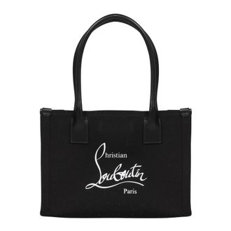 Christian Louboutin Canvas Tote Tasche mit Logo-Druck - - Bags - Damen - Schwarzk - ONE SIZE