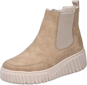 Rieker Femme N2558 Bottes Chelsea, Beige, 41 EU