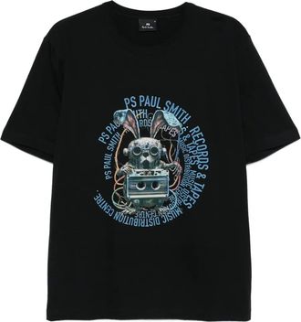Paul Smith t-shirt ample à détail dimprimé - Noir