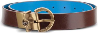 Pinko ceinture réversible Love Birds - Marron