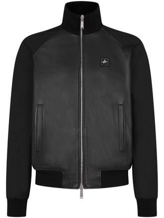 Dsquared2 veste zippée à patch logo - Noir