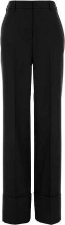 Valentino Garavani Femme, Pantalons, Noir, Taille: 40 FR Virgin Wool Pantalons