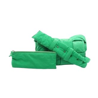 Bottega Veneta Pre-owned Padded Tech Cassette Nylon Umh&auml;ngetasche - - Pre-owned - Damen - Gr&uuml;n - ONE SIZE