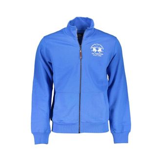 La Martina Homme, Sweatshirts et sweats &agrave; capuche, Bleu, Taille: M Pull Homme en Coton Bleu Manches Longues