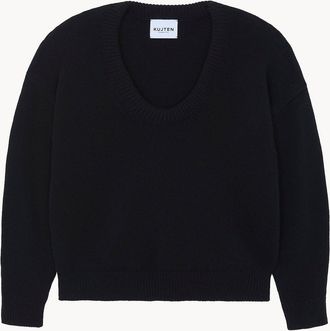 Kujten Pull cachemire femme col V - Pull Rolca