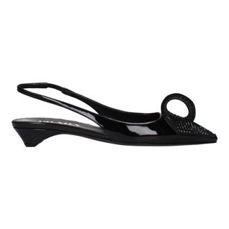 Prada Sandalen aus Lackleder - - Shoes - Damen - Schwarzk - 39 EU