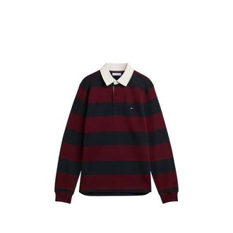 Tommy Hilfiger Sweat droit col polo ray&eacute; en coton