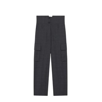 Iro Iro, Femme, Pantalons, Gris, Taille: 40 FR Cruze Checked Cargo Pants