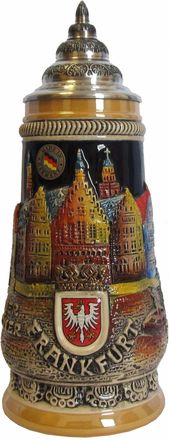 King Bierkrug Frankfurt Reliefseidel 0,5 Liter Bierseidel KI 305 0,5L Frankfurt