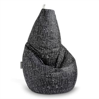 Happers Happers - Pouf Poire Imprim&eacute; School xl