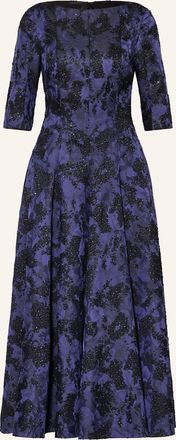 Talbot Runhof Talbot Runhof Cocktailkleid Mit 3/4-Arm Und Pailletten blau