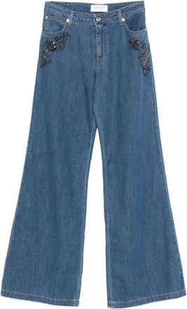 Ermanno Scervino Femme, Jeans, Bleu, Taille: 40 FR Jeans &agrave; Cristaux