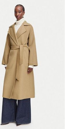 Max Mara Wollmantel Operoso 2625016011 Hellbraun Regular Fit