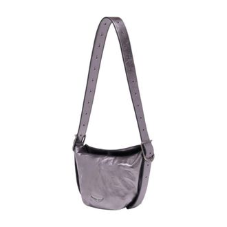 Zadig&Voltaire Womens Shoulder Bag Silver Calfskin