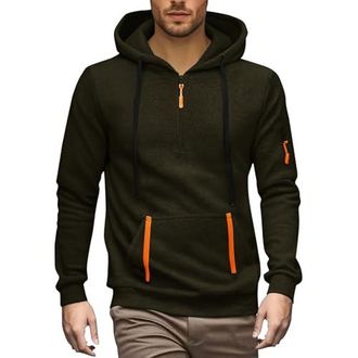 Generic Lightweigh Sweat à capuche uni pour homme 2026 Printemps 2026 Sweatshirts décontractés à fermeture éclair intégrale à manches longues Sweat de sport p