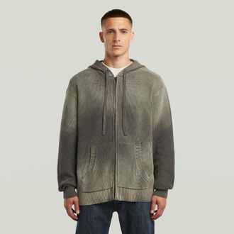 G-Star Sunfaded Loose Hoodie Knit Jacke - Braun - Herren