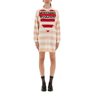 Moschino Femme, Robes, Multicolore, Taille: 40 FR Knitted Dress