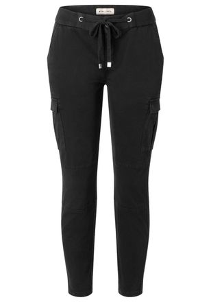 Timezone Damen Slim Malikatz 7/8 Freizeithose, Schwarz, 26W EU