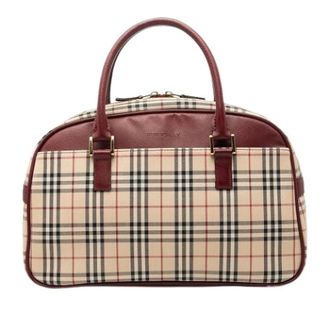 Burberry Sac &agrave; main en toile Pre-owned - Femme - Pre-owned - Beige - Taille: ONE Size