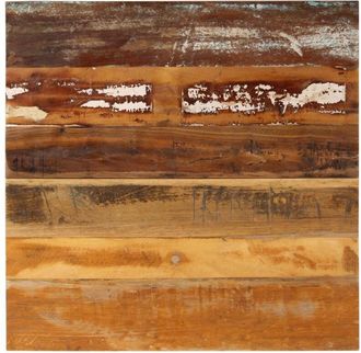vidaXL Dessus de table carr&eacute; 70x70 cm 15-16 mm Bois de r&eacute;cup&eacute;ration