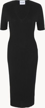 Kujten Robe col V soie & cachemire - Robe Ainura