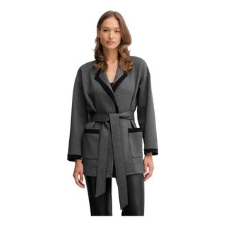 Joseph Ribkoff Cardigan mit Schalkragen und G&uuml;rtel - - Jackets - Damen - Grau - L