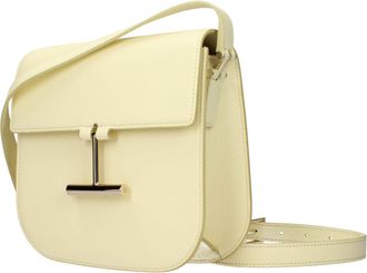 Tom Ford Leather Crossbody Bag - Yellow