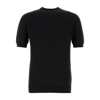Fedeli Baumwollpullover mit Rundhalsausschnitt - - Knitwear - Herren - Schwarzk - 2XL