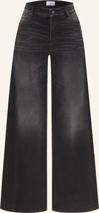 Cambio Cambio Flared Jeans Palazzo Patch schwarz