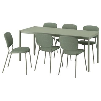 IKEA VIHALS / VIHALS Tisch und 6 St&uuml;hle