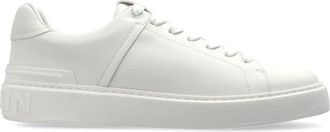 Balmain Homme, Chaussures, Blanc, Taille: 46 EU B-Court Leather Baskets
