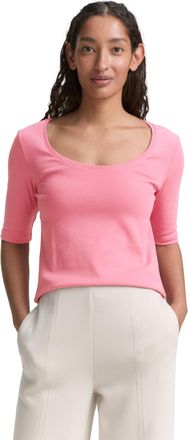 Tom Tailor Langarmshirt mit Knopf-Details, Bright Rose, XXS