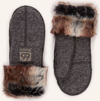 66&ordm;North 66&deg;North Multisport-Handschuhe Kaldi Arctic Mittens Mit Kunstpelz grau