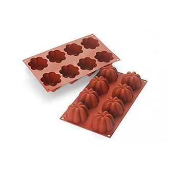 Silikomart Silikomart | SF154 Moule en silicone pour monoportions CHARLOTTE, antiadh&eacute;sif, 8 cavit&eacute;s, Lot de 1 Moule &agrave; g&acirc;teau, &Oslash; 70 h 41 mm Volume 8 x 102 ml Tot.
