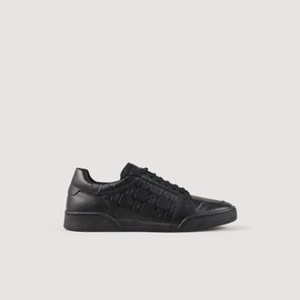 Sandro Sneaker aus Leder mit Square Cross