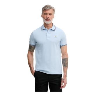 Lacoste Polo L.12.12 &agrave; accents - Homme - Tops - Bleu - Taille: S