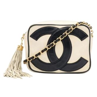 Chanel Pre-owned Vintage Pochette Sac Bandouli&egrave;re - Femme - Pre-owned - Beige - Taille: ONE Size