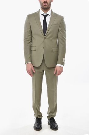 Corneliani CC COLLECTION Anzug aus Wollmischung REFINED mit Spitzenrevers Corneliani