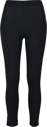 Urban Classics Damen Ladies Lace Striped Yoga-Hose Leggings, Schwarz (Black 00007), W(Herstellergröße: XX-Large)