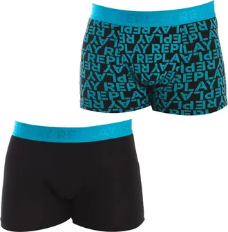 Replay Homme, Sous-v&ecirc;tements, Multicolore, Taille: S Pack-2 Boxers