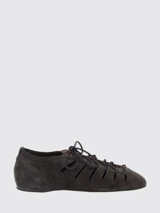 Isabel Marant Ballerines Leyza en daim perfor&eacute; avec liens &agrave; nouer