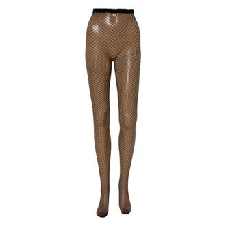 Dolce & Gabbana Fischernetz-Strumpfhose aus Nylon - - Underwear - Damen - Schwarzk - L