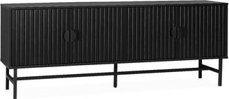 Sweeek TV-Möbel mit geriffeltem Holzdekor 160 cm