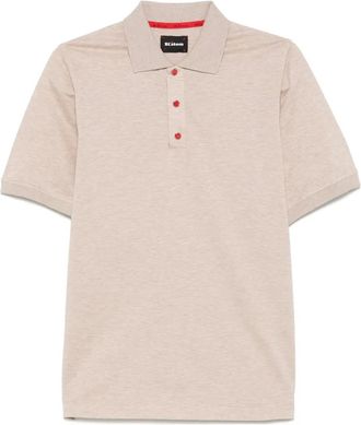 Kiton polo à effet chiné - Tons neutres