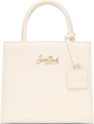 MC2 Saint Barth mini sac en cuir à détail de logo - Tons neutres