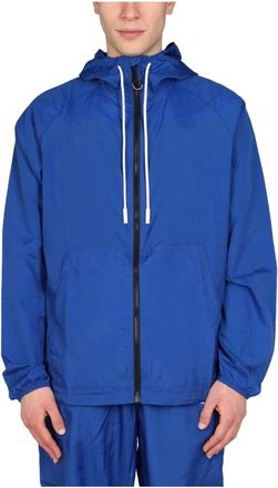 Marcelo Burlon Homme, Vestes, Bleu, Taille: M Light Vestes