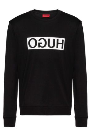 HUGO BOSS Herren Sweatshirt Dicago, Schwarz (Black 001), Small