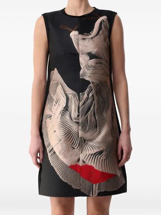 Jason Wu Kleid mit abstraktem Print - Schwarz